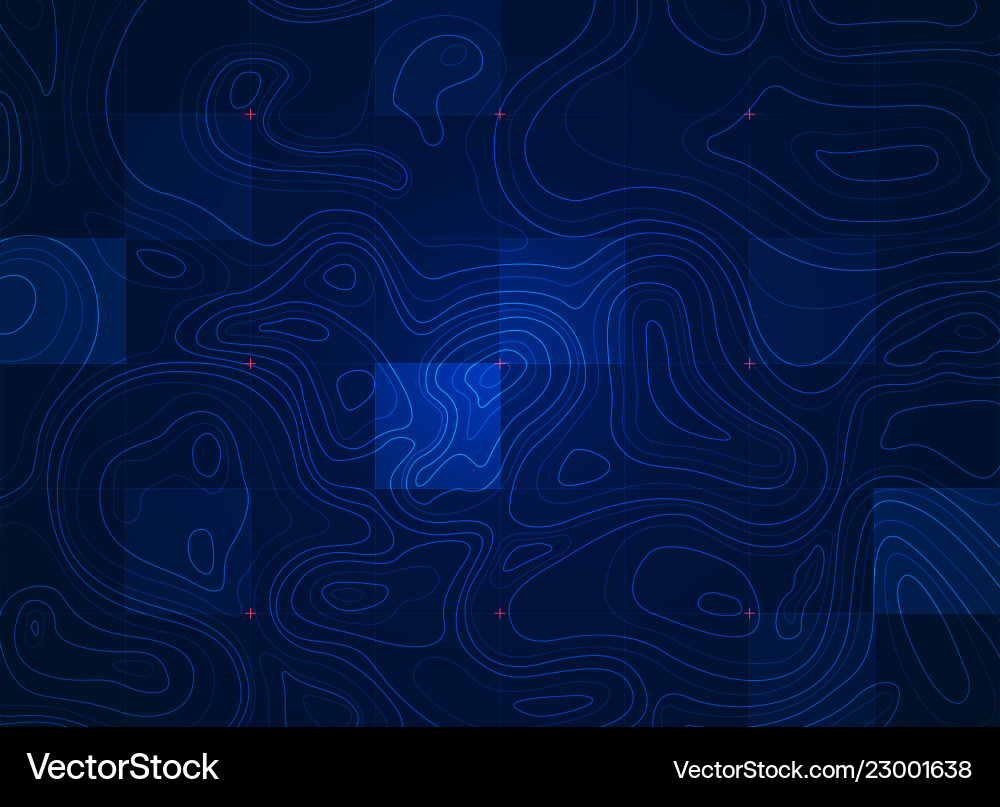 Blue terrain Royalty Free Vector Image - VectorStock