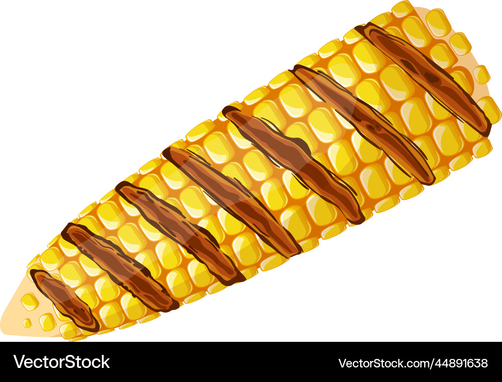 Corn grilled cartoon Royalty Free Vector Image