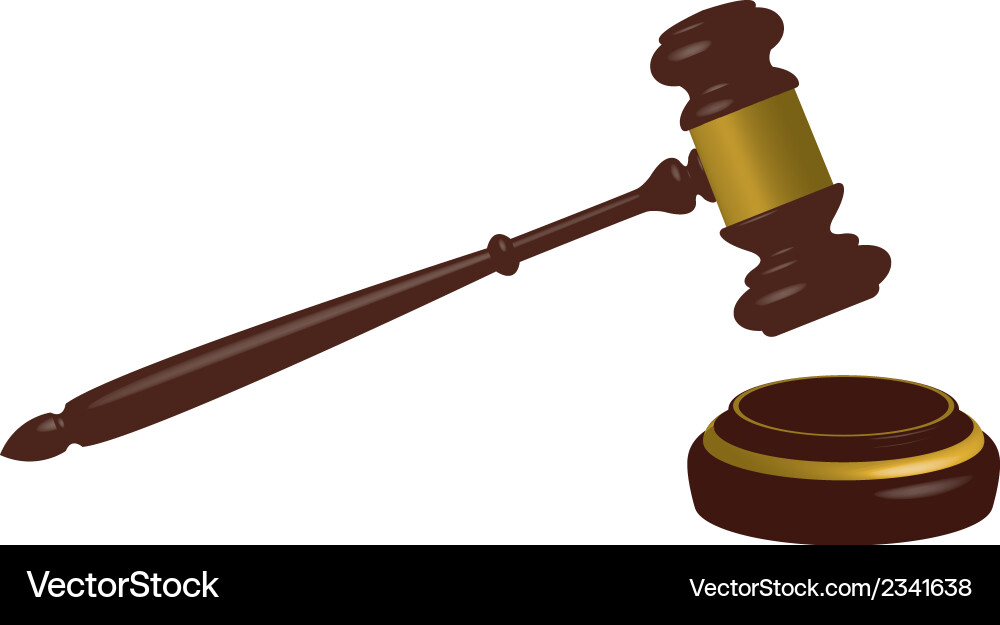 Hammer of justice Royalty Free Vector Image - VectorStock