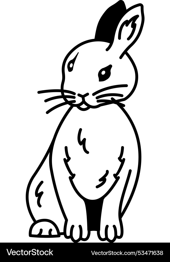 Hare character Royalty Free Vector Image - VectorStock