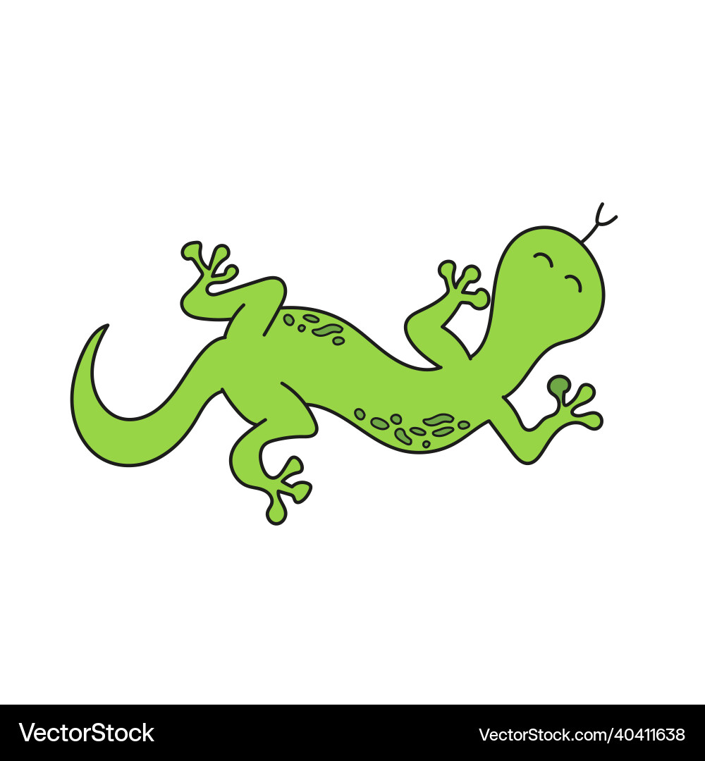 Green Gecko Cartoon