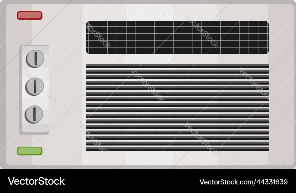 Ac window system on a white background Royalty Free Vector