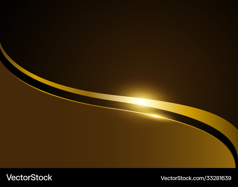 Gold luxurious design template Royalty Free Vector Image