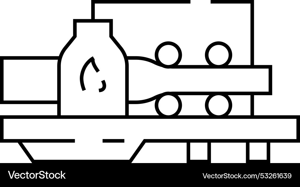 Hot rolling steel production line icon Royalty Free Vector