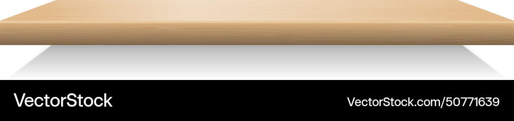 Light wood board with realistic texture wooden Vector Image