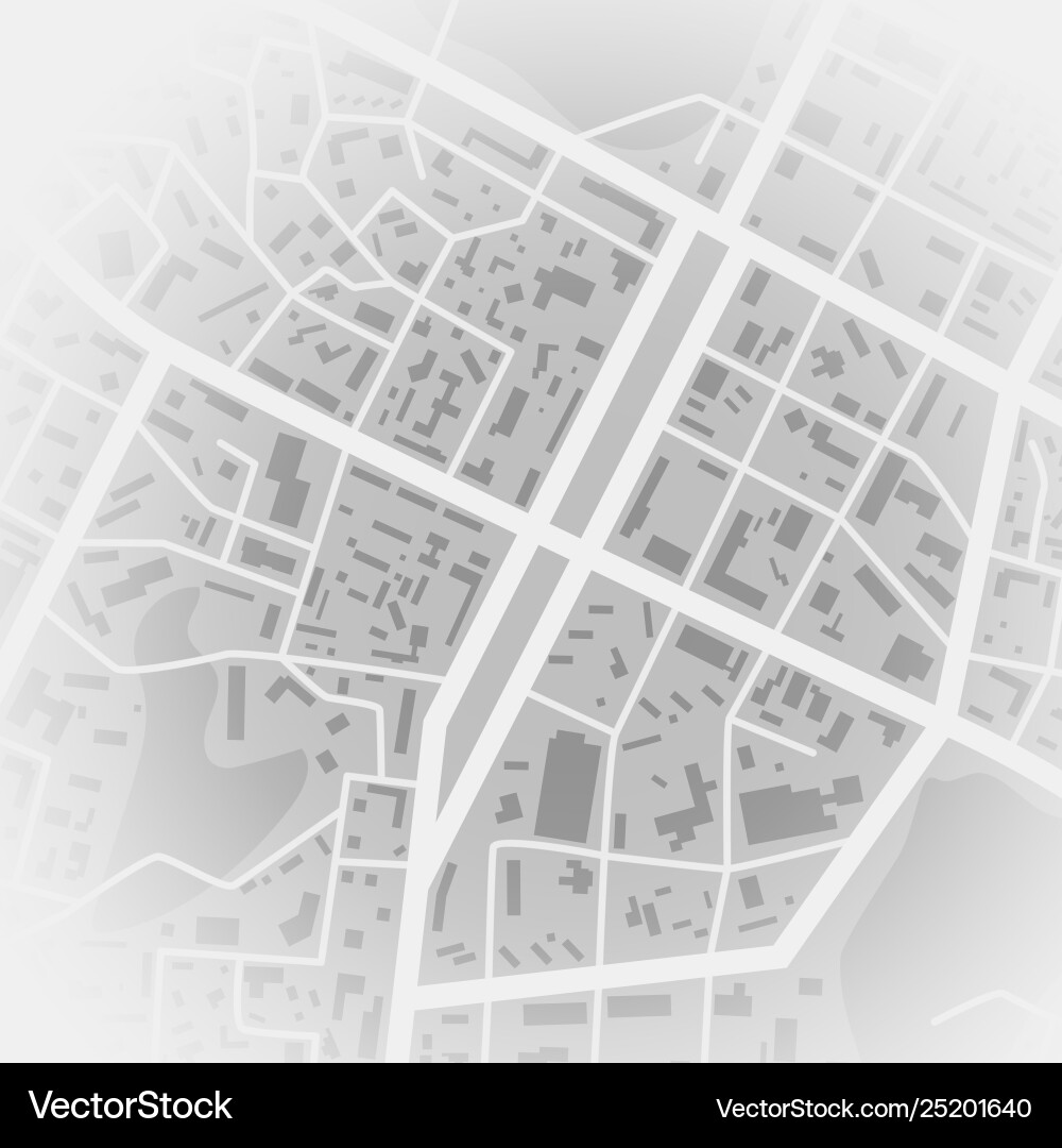 Abstract city map print with town topography Vector Image