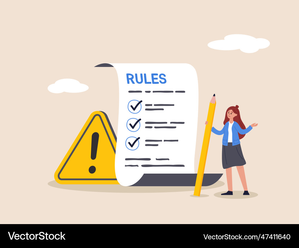 Business Policy and Regulations Royalty Free Vector Image