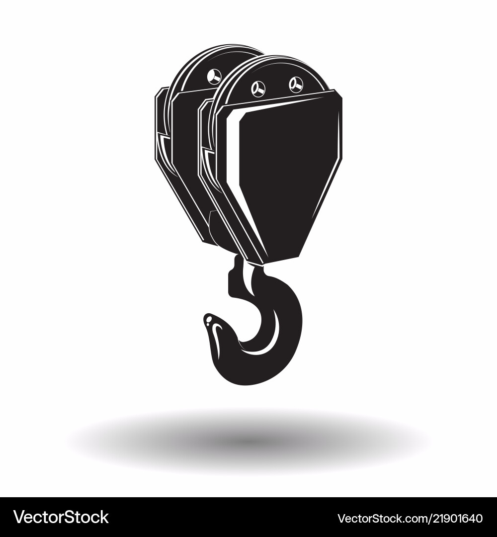 Crane hook sign Royalty Free Vector Image - VectorStock
