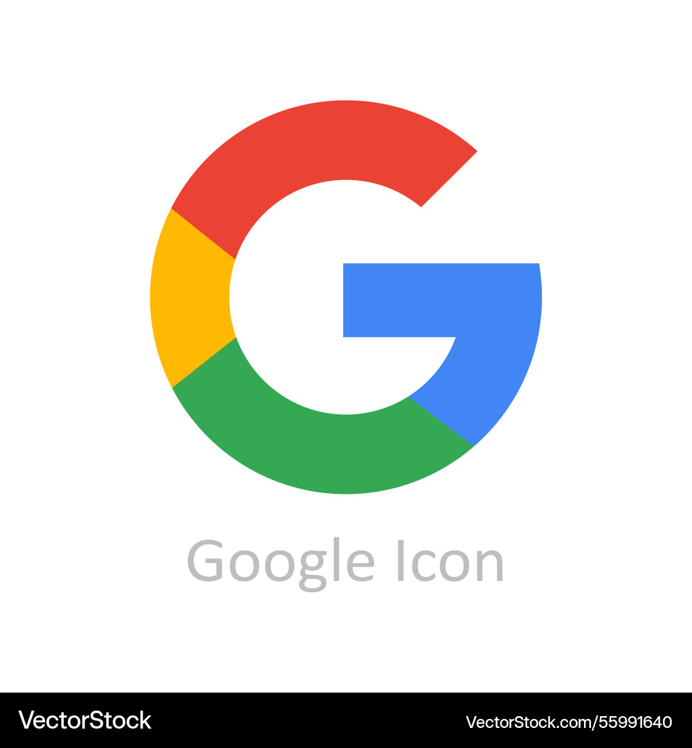 Google logo icon Royalty Free Vector Image - VectorStock