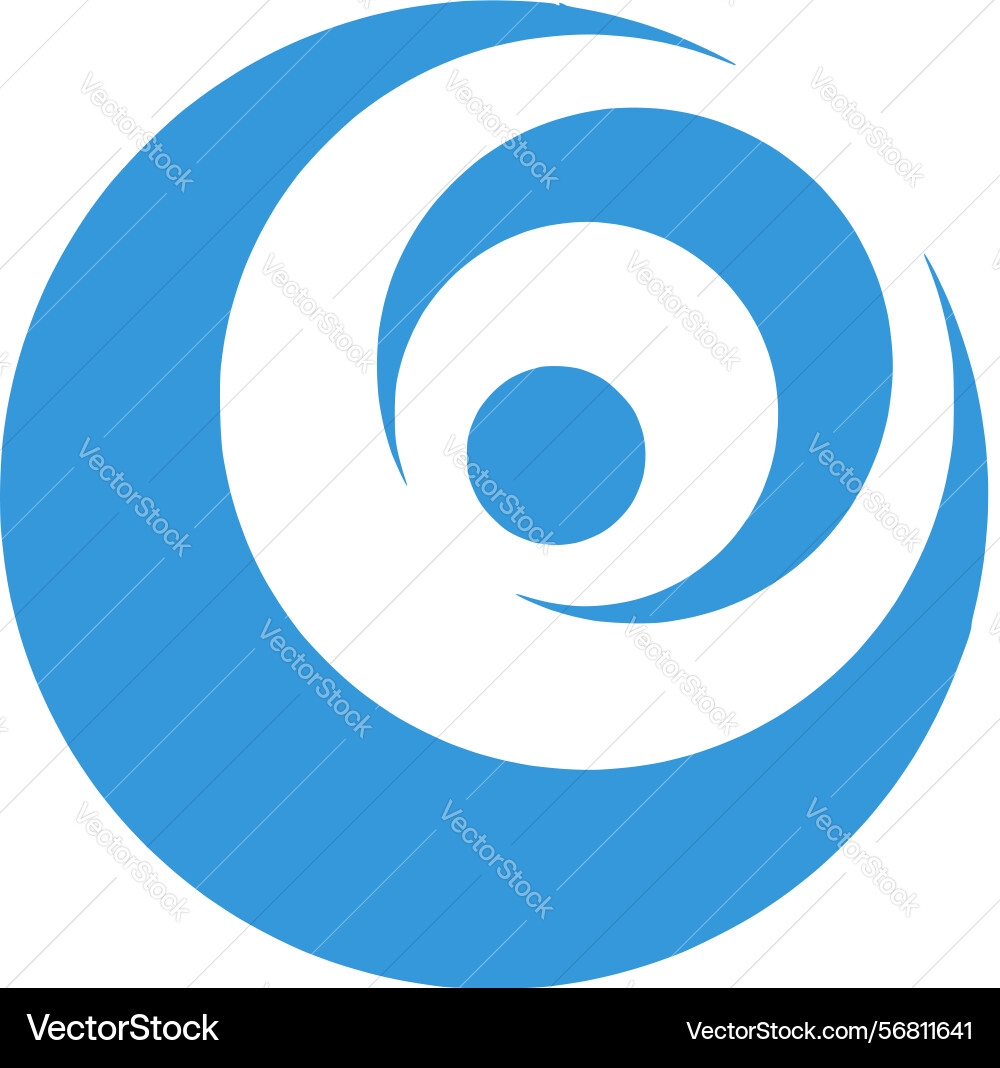 Abstract round logo design element icon Royalty Free Vector