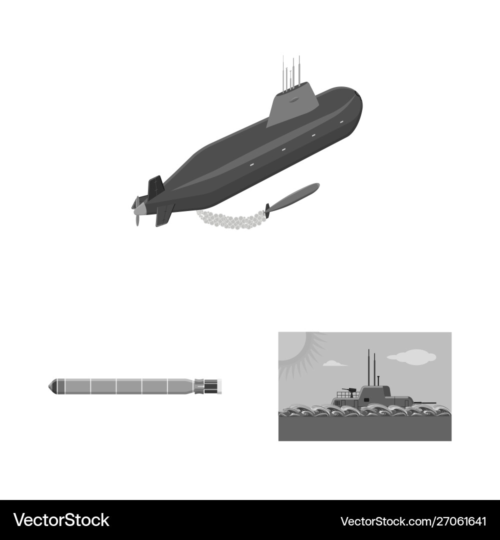 Army and deep symbol Royalty Free Vector Image