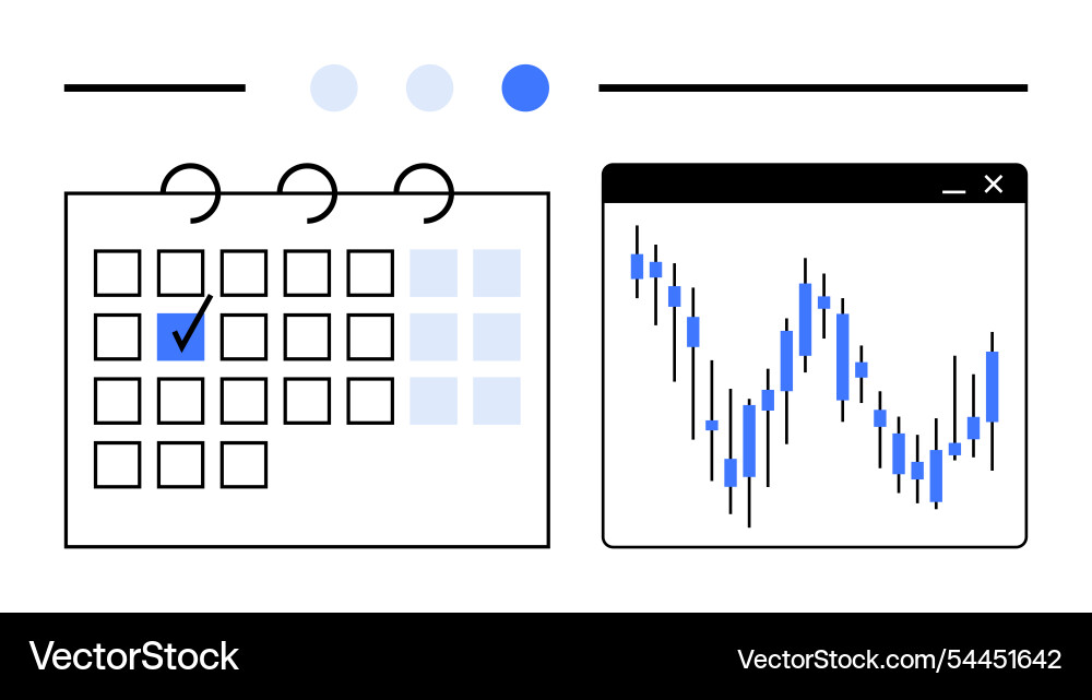 Calendar with highlighted date next Royalty Free Vector