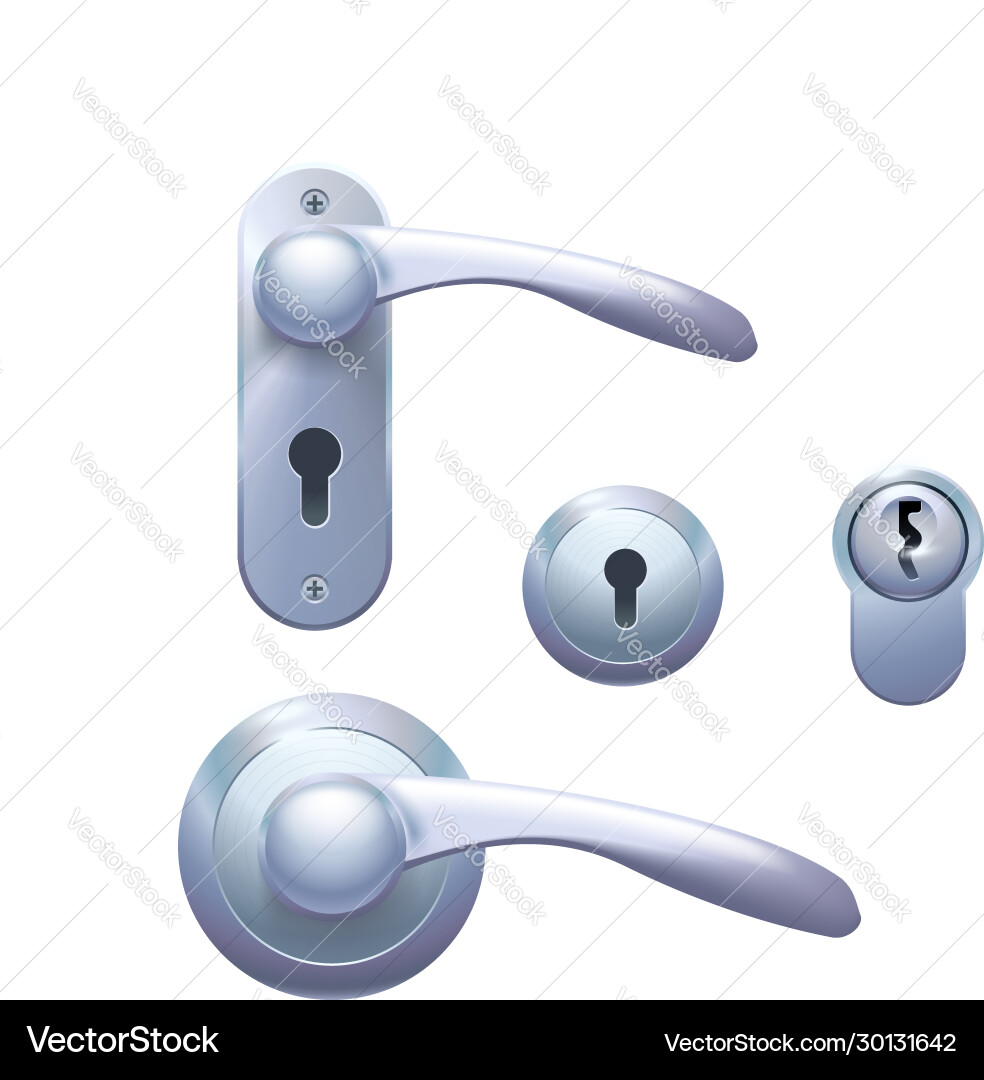 Door lock 05 Royalty Free Vector Image - VectorStock