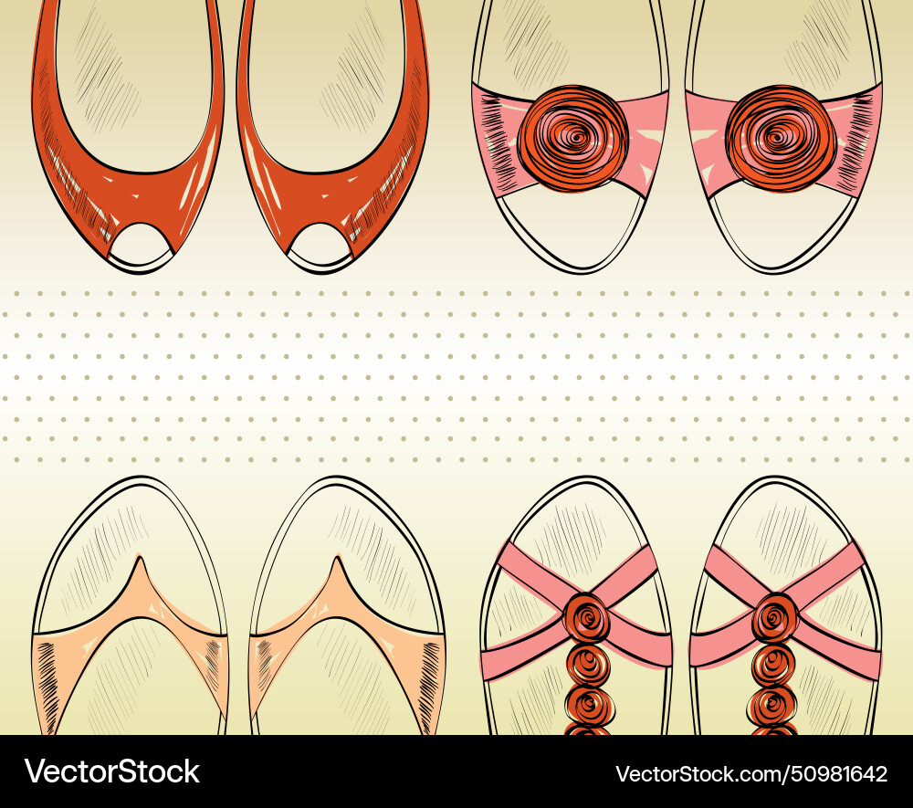 Fashion shoes Royalty Free Vector Image - VectorStock