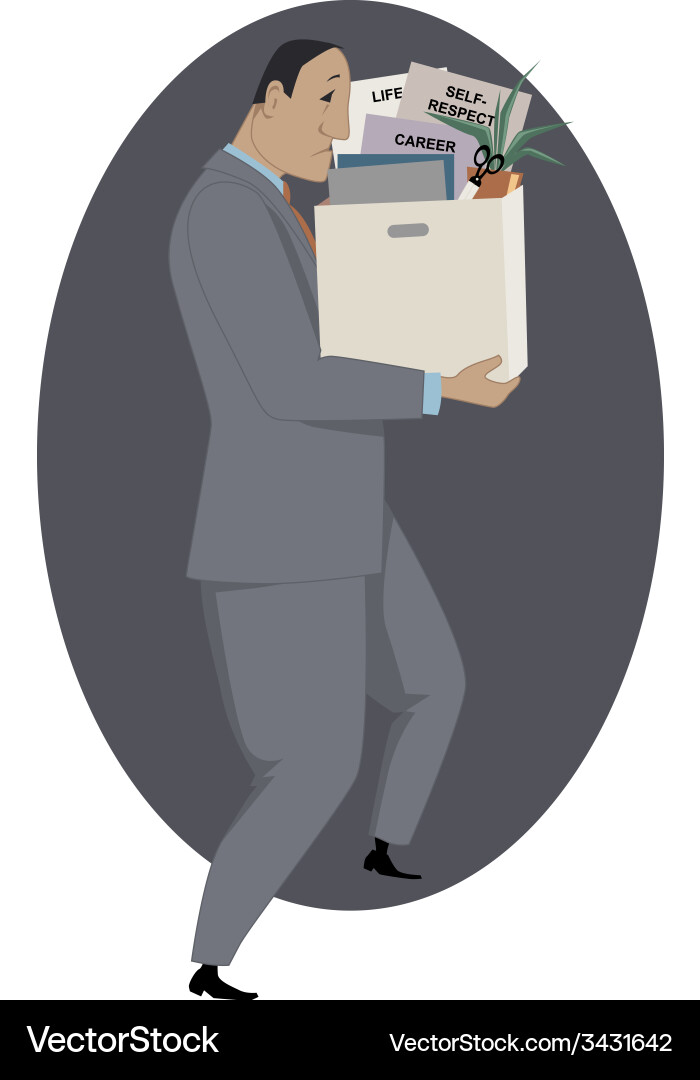 Getting fired Royalty Free Vector Image - VectorStock