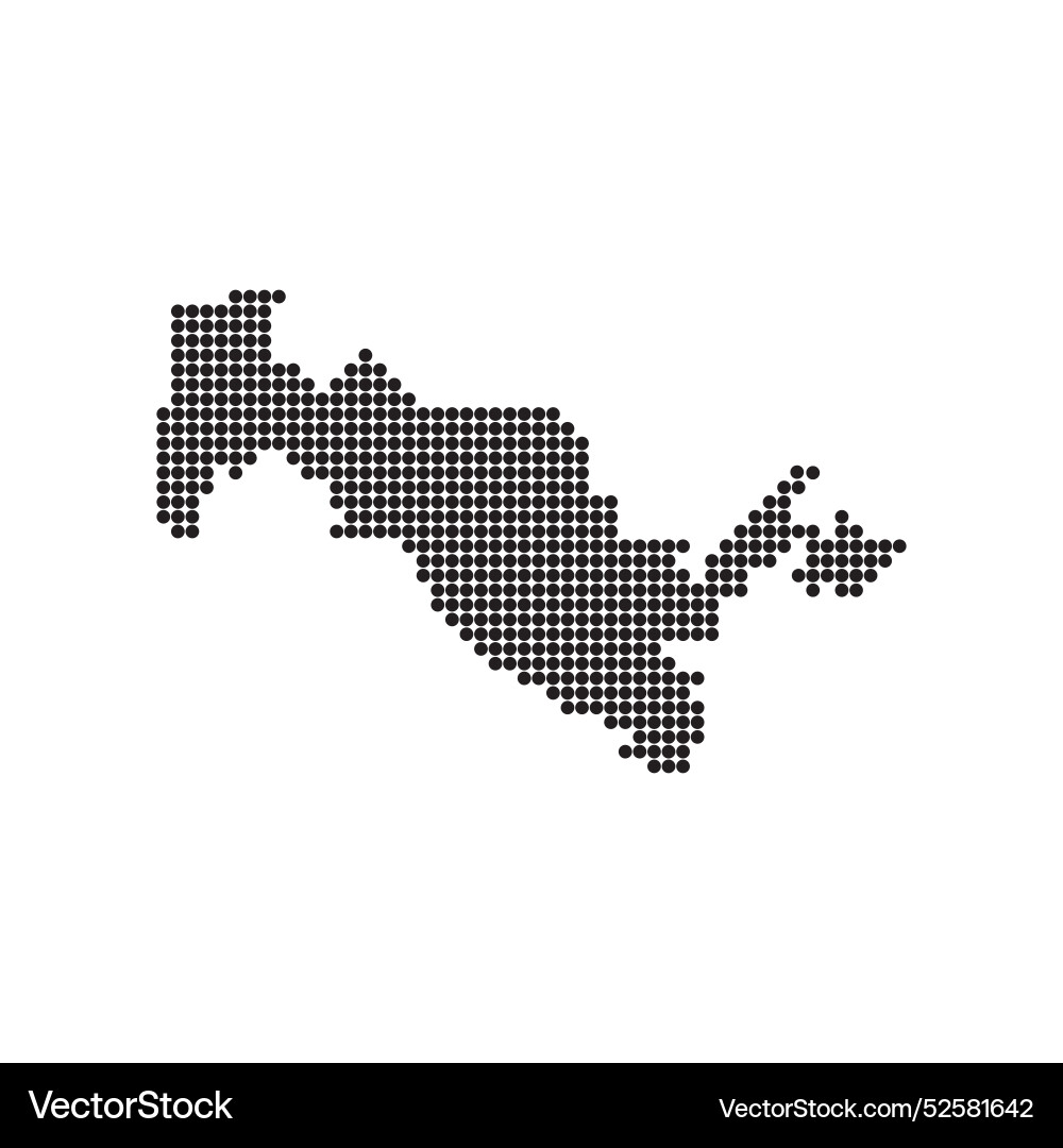 Uzbekistan map icon Royalty Free Vector Image - VectorStock