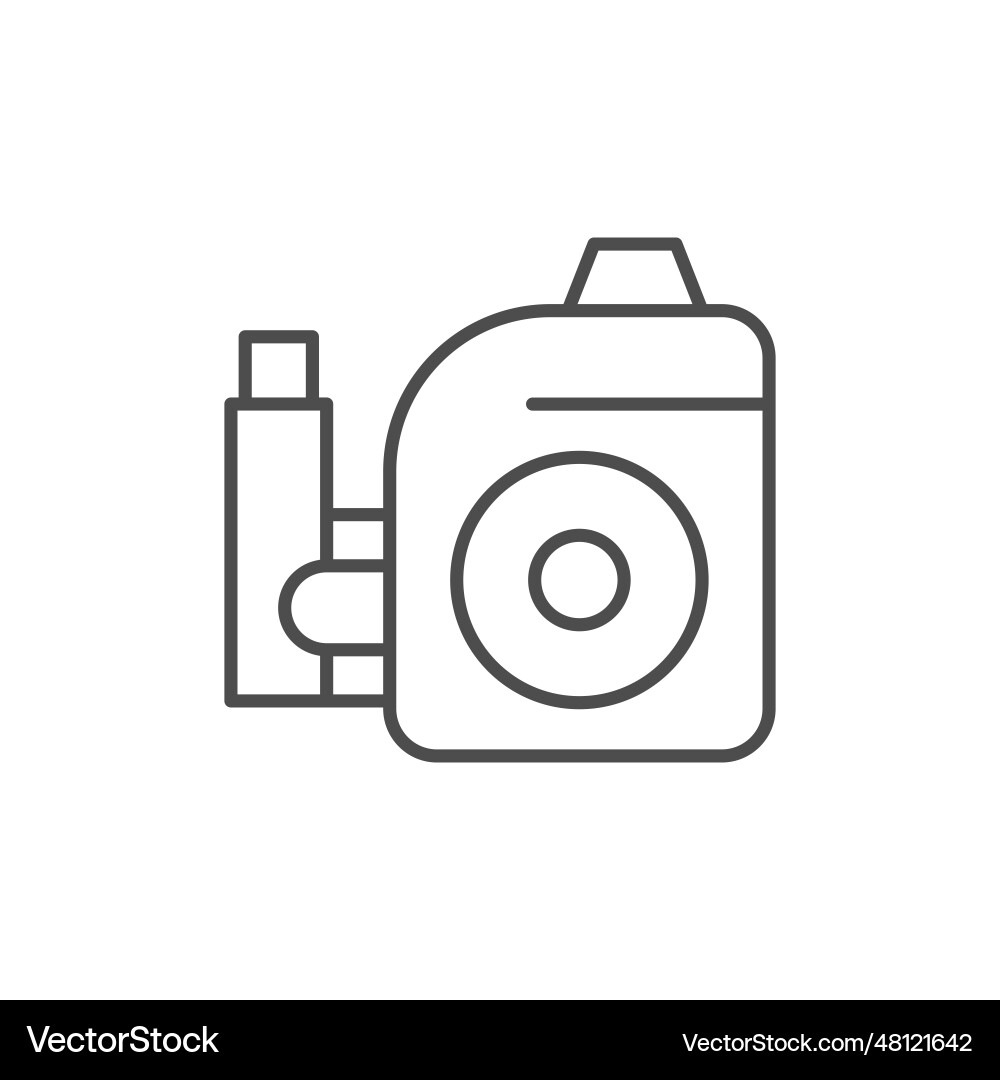 Water pump line outline icon Royalty Free Vector Image
