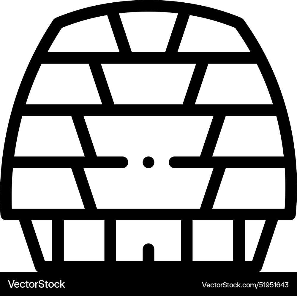 City hall icon thin linear style design isolated Vector Image