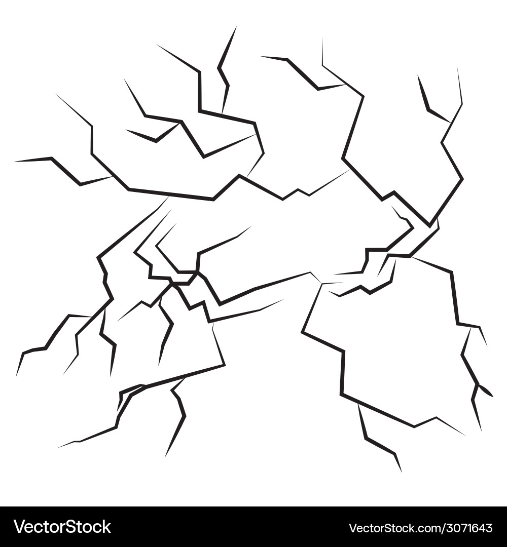 Cracks Royalty Free Vector Image - VectorStock