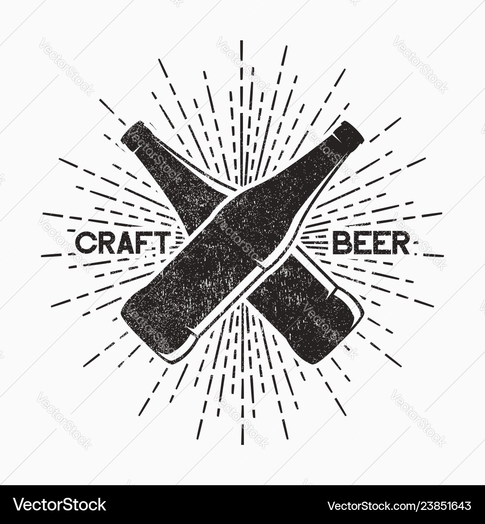 Craft beer Royalty Free Vector Image - VectorStock