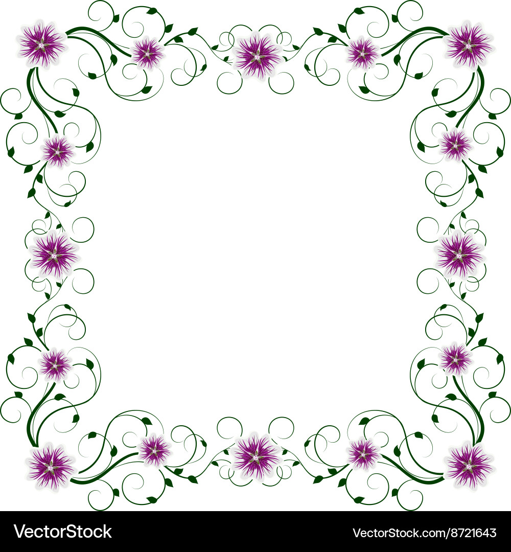 Delicate frame with mallows Royalty Free Vector Image
