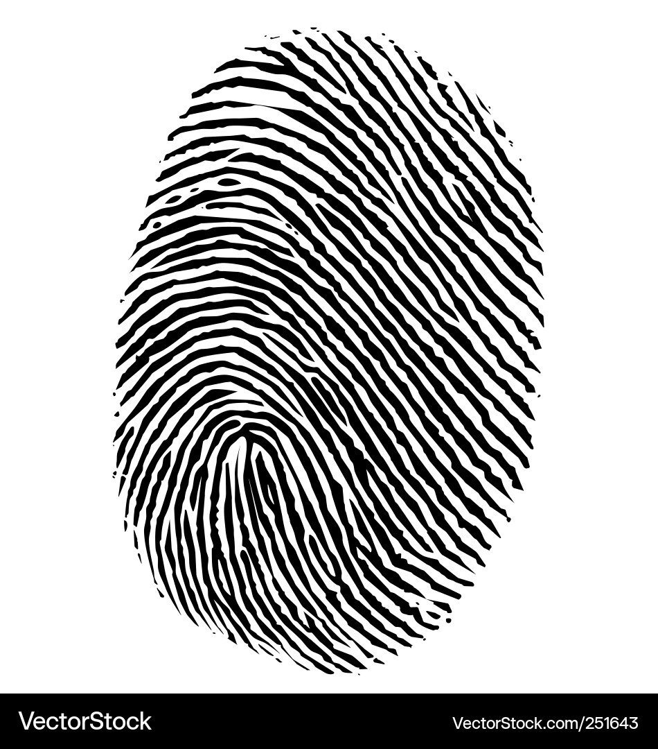 Fingerprint Royalty Free Vector Image - VectorStock