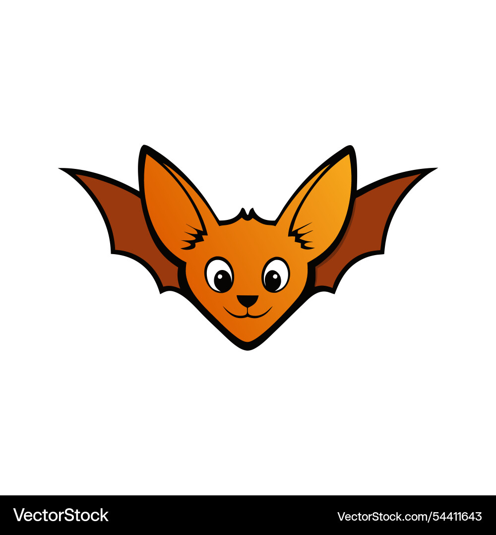 Flying fox head Royalty Free Vector Image - VectorStock