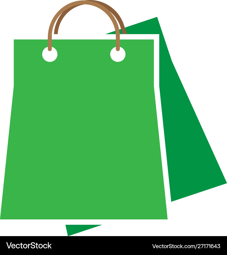 Shopping bag graphic design template isolated Vector Image