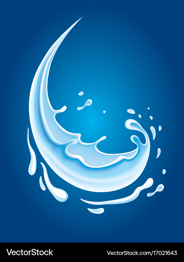 Water splash Royalty Free Vector Image - VectorStock