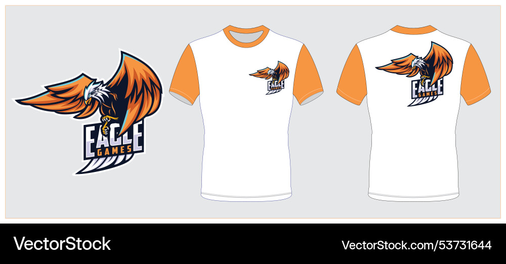 Eagle sports logo Royalty Free Vector Image - VectorStock