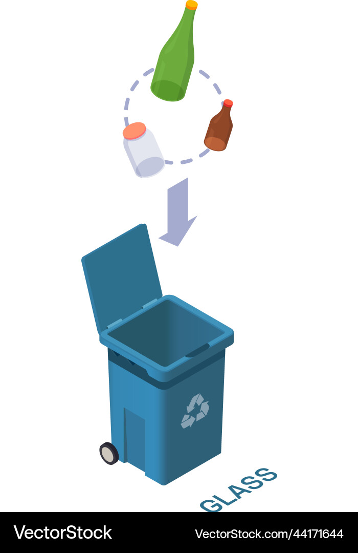 Garbage recycling icon Royalty Free Vector Image
