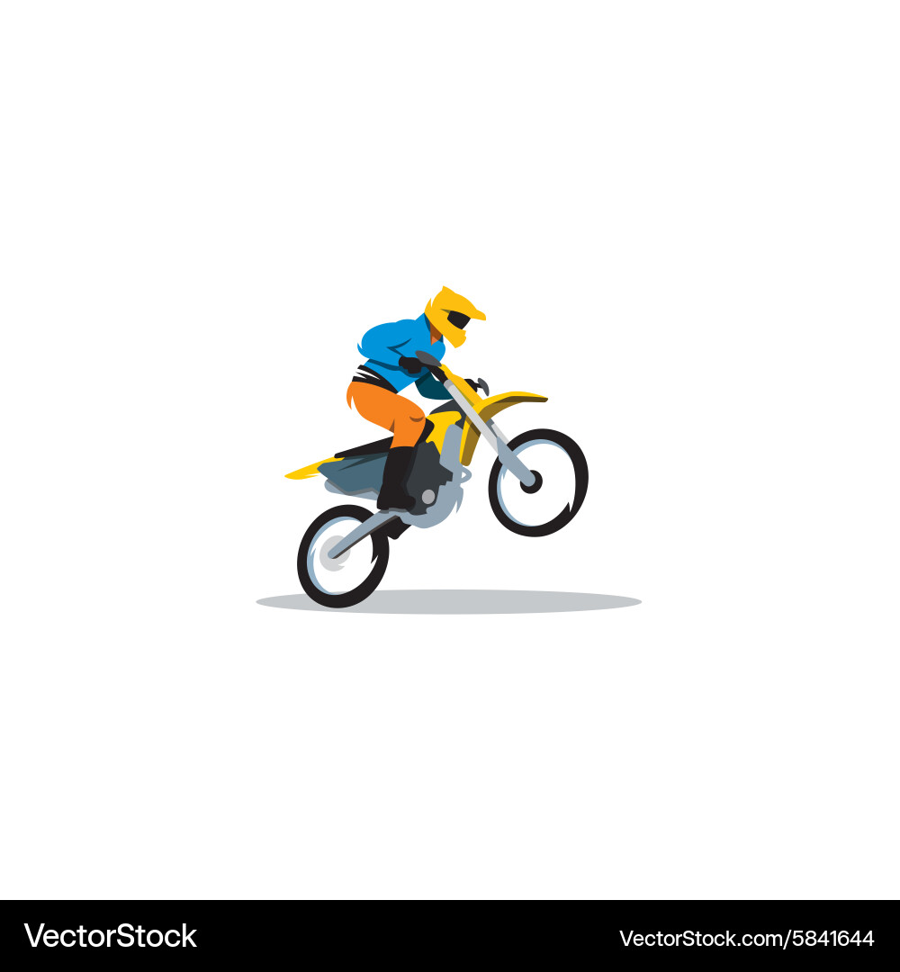 Motocross sign Royalty Free Vector Image - VectorStock