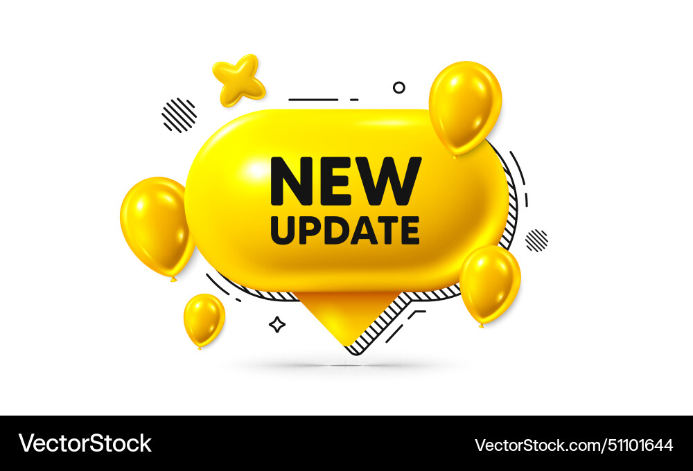 New update icon special offer sign birthday Vector Image