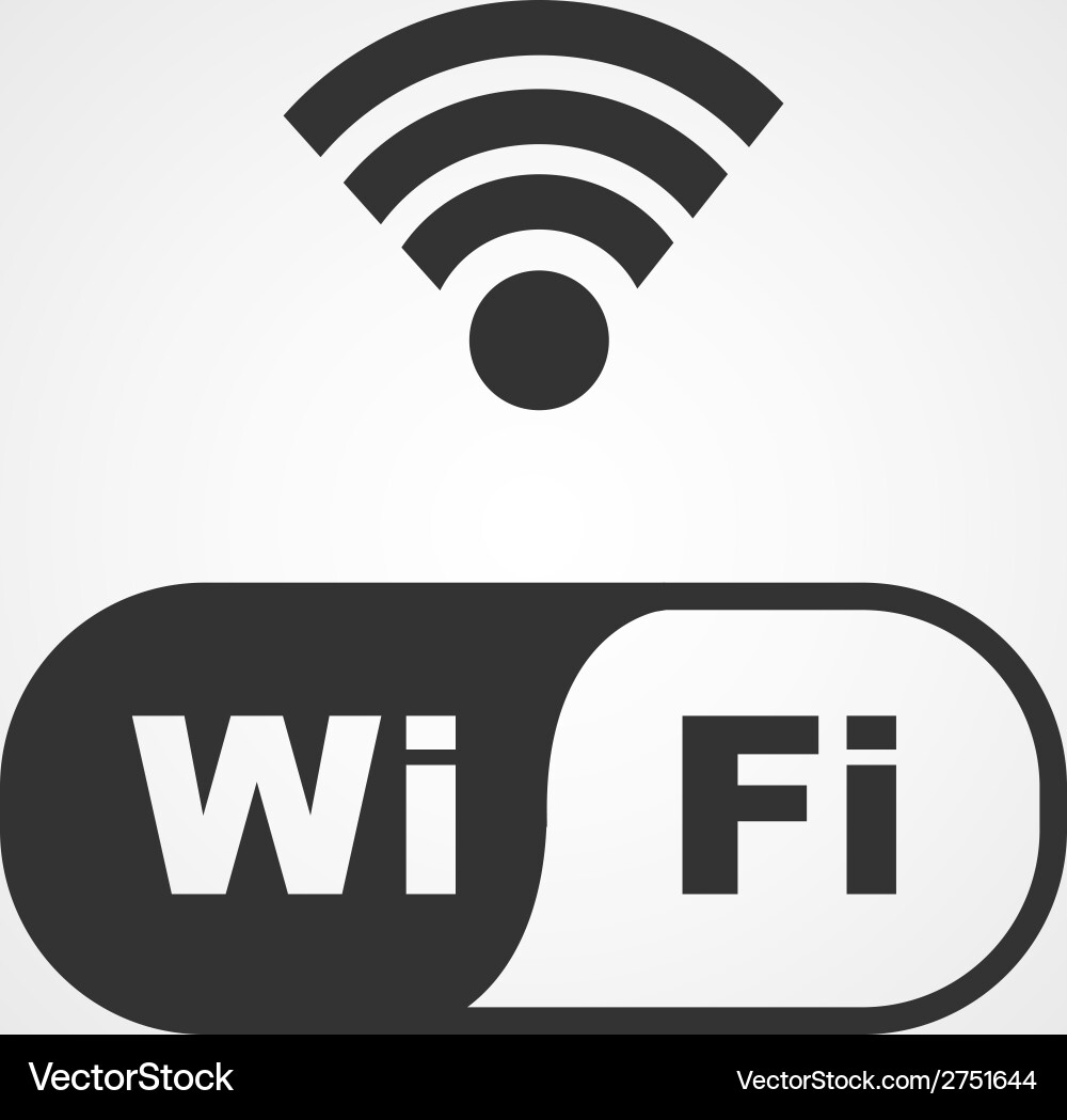 Wi fi icons flat design Royalty Free Vector Image