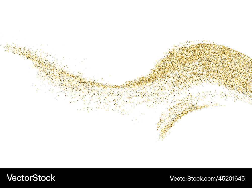 Gold glitter texture Royalty Free Vector Image