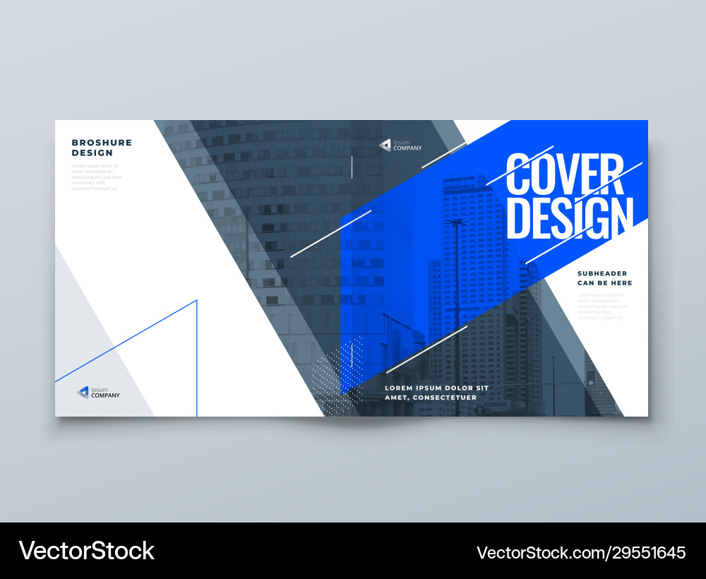 Square brochure template layout design corporate Vector Image