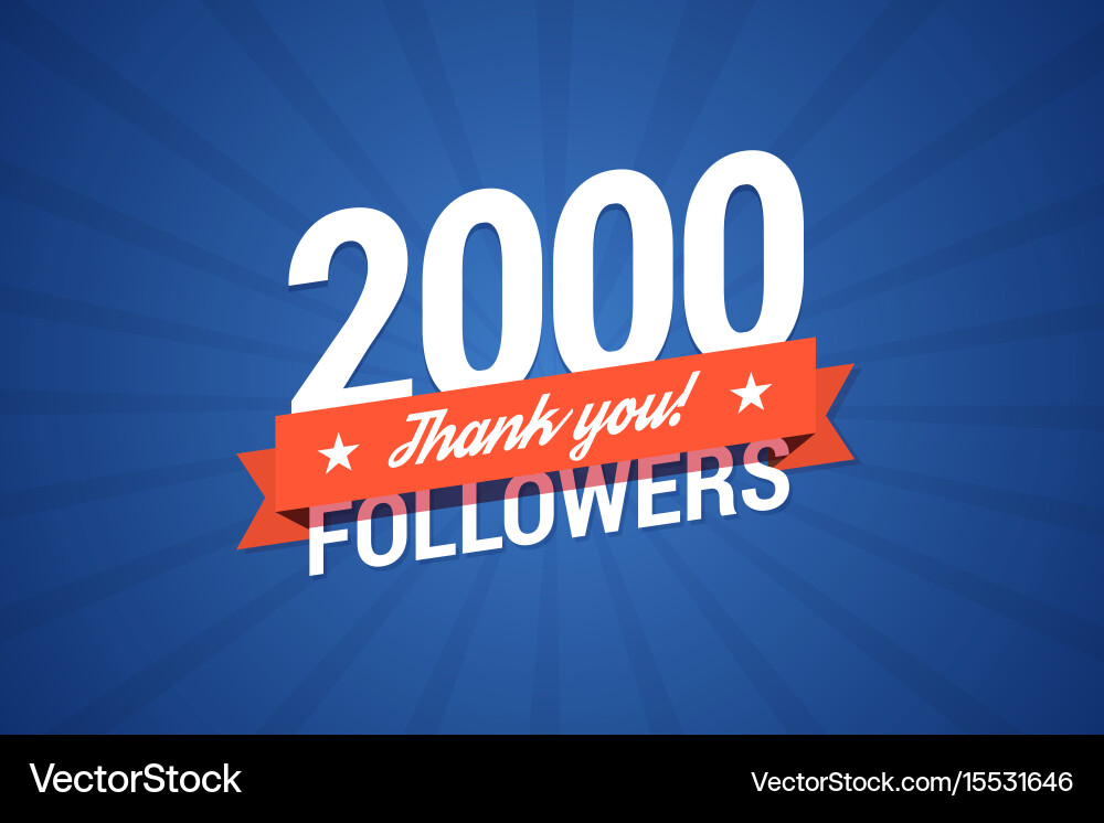 2000 Followers Follower Vector Images (over 230)