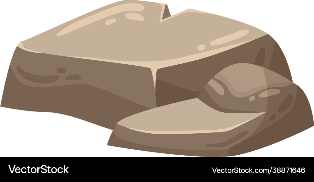 Cartoon stone Royalty Free Vector Image - VectorStock