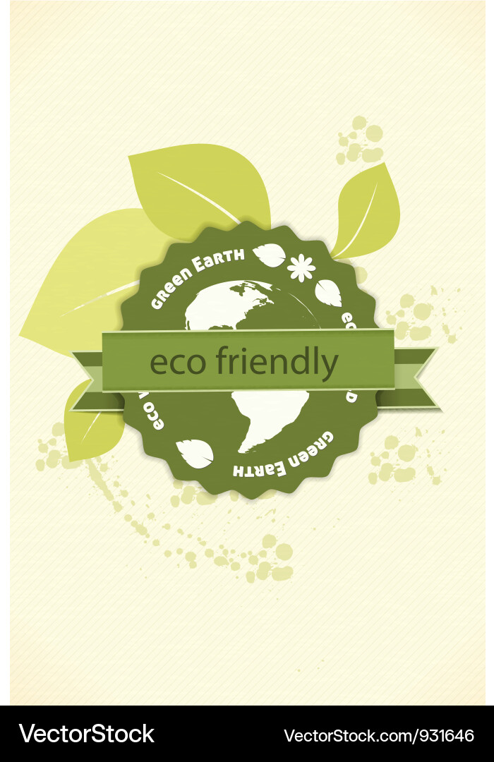Eco friendly design Royalty Free Vector Image - VectorStock