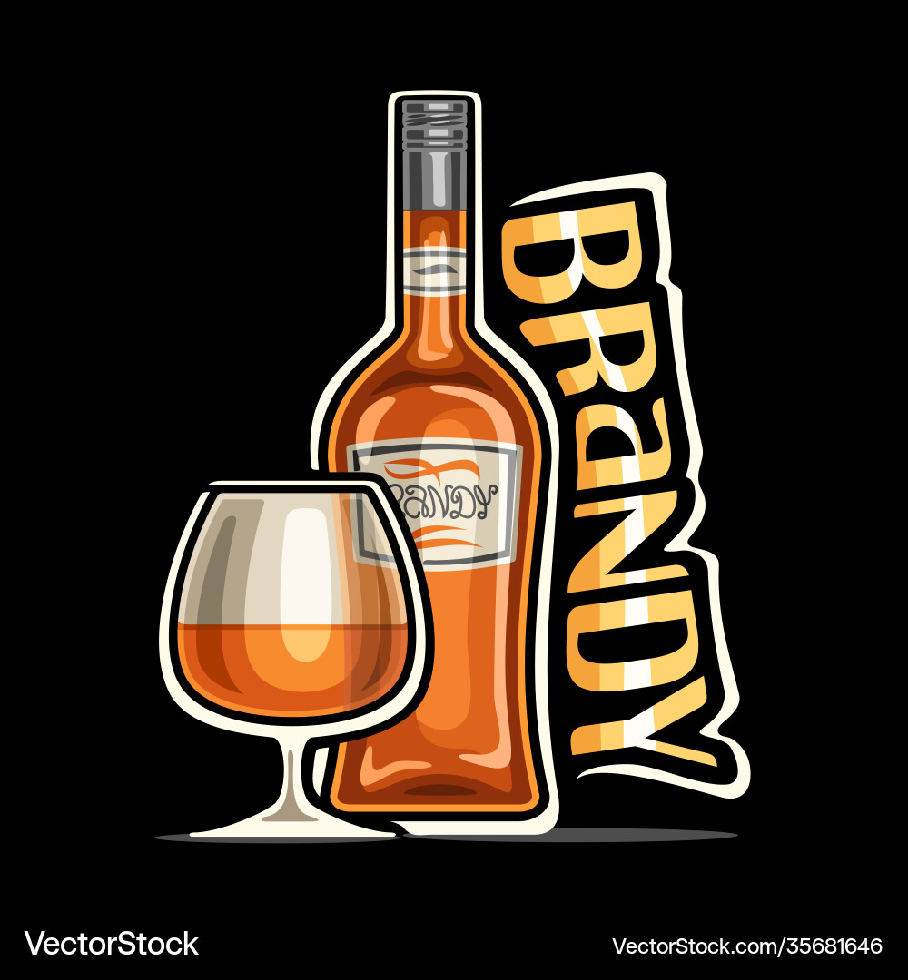 Logo for brandy Royalty Free Vector Image - VectorStock