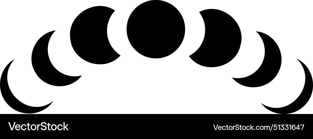 Celestial black boho mystical lunar eclipse wall Vector Image