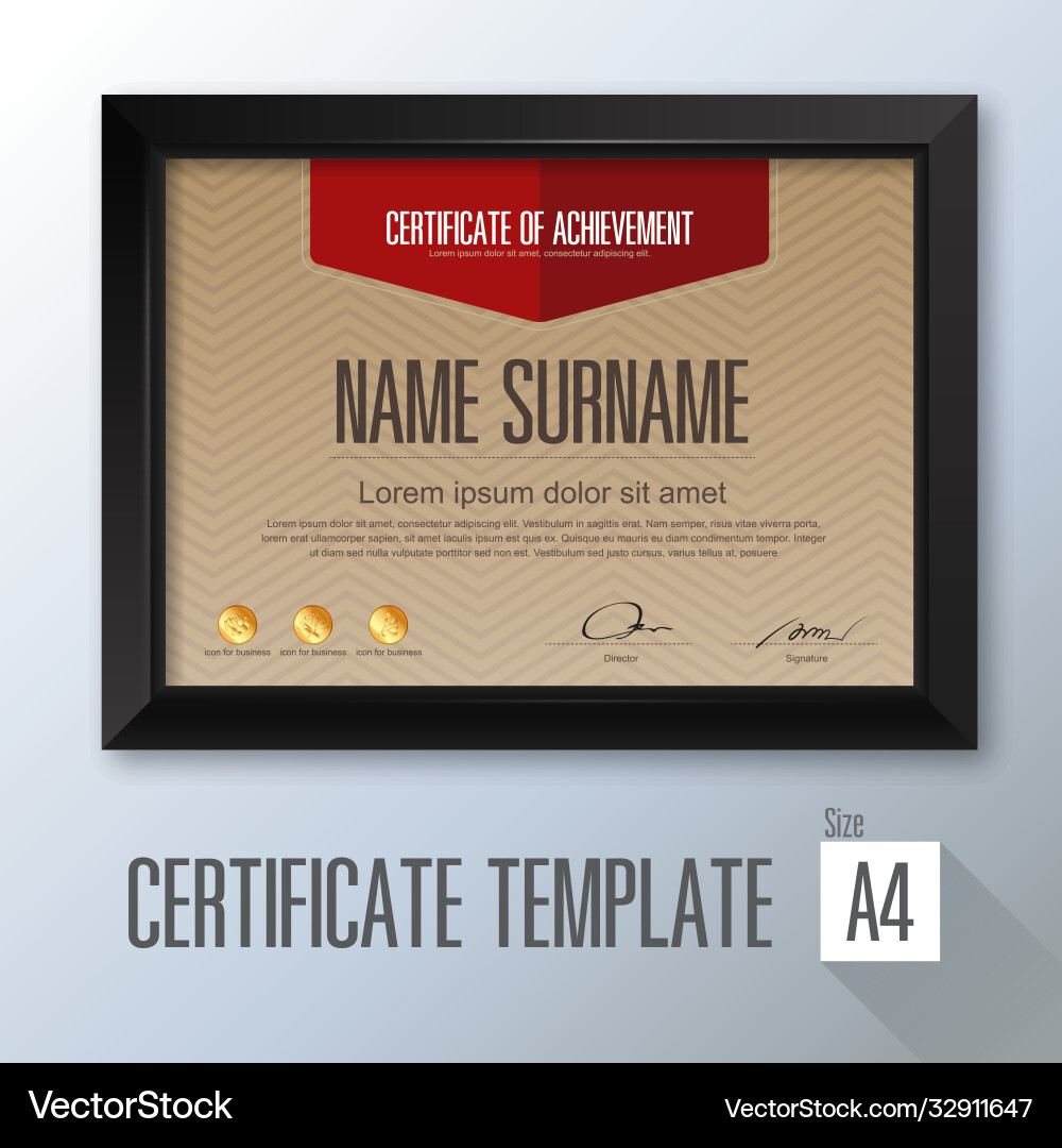 Certificate 23 Royalty Free Vector Image - VectorStock