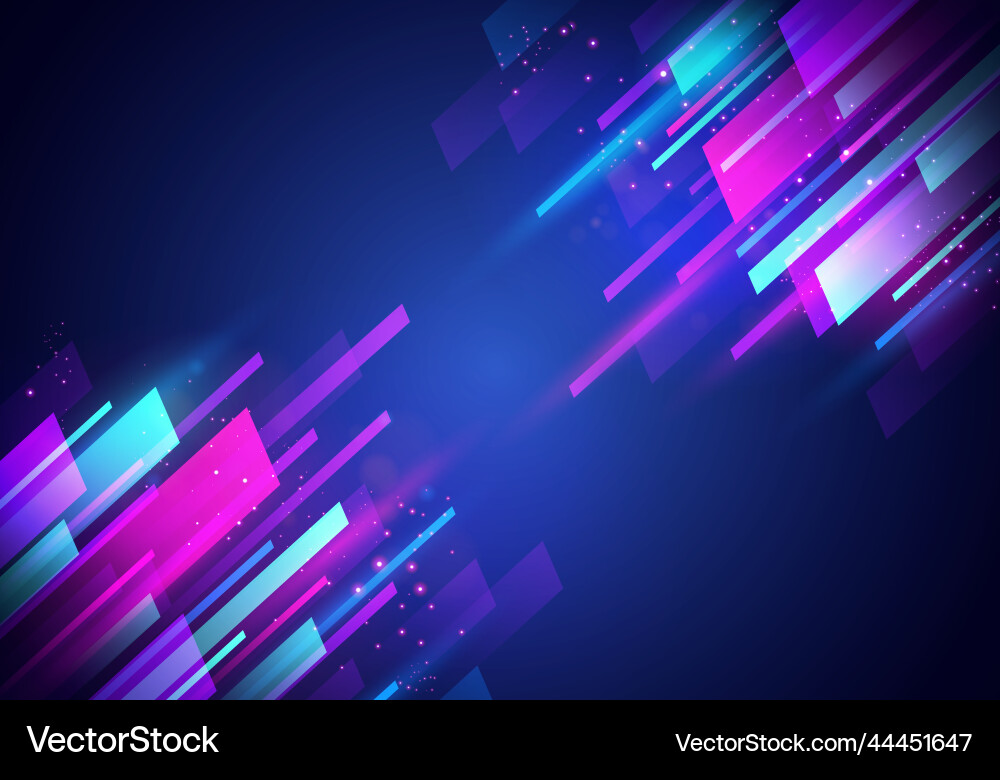 Futuristic neon color fracture background Vector Image