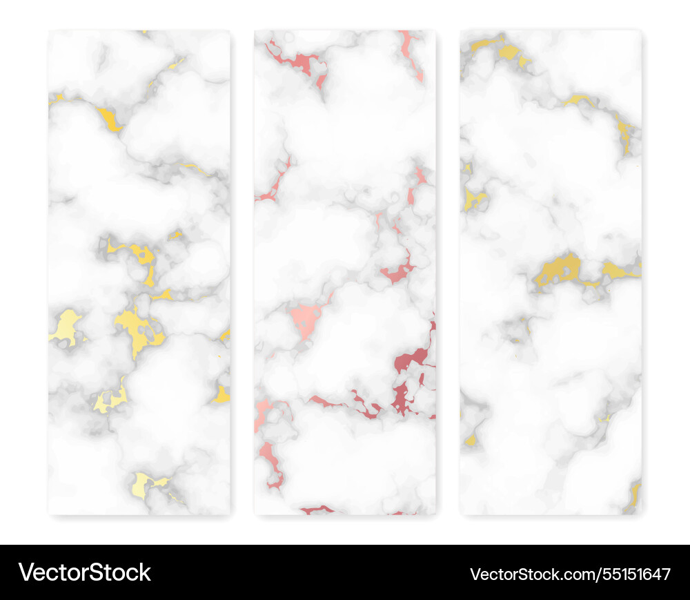 Set of marble texture backgrounds Royalty Free Vector Image