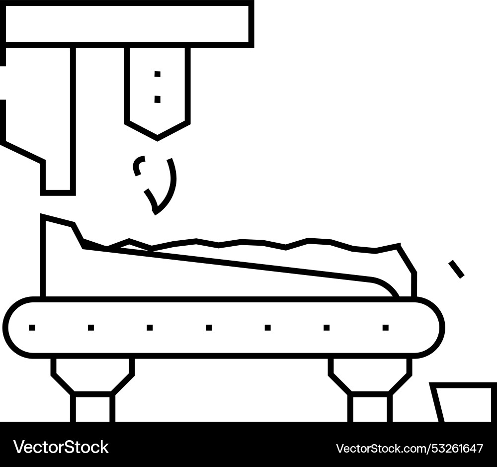 Sinter plant steel production line icon Royalty Free Vector