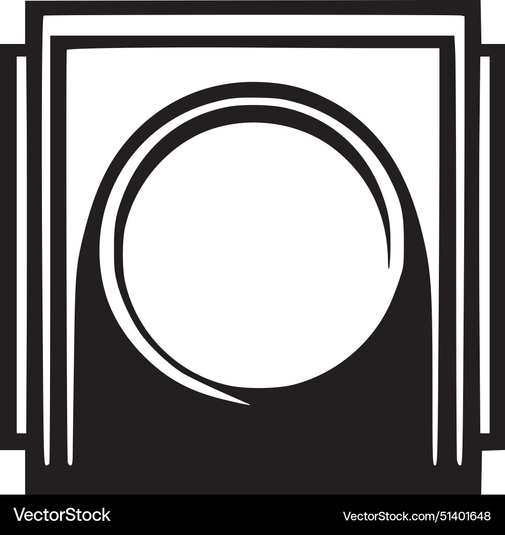 Border - minimalist and simple silhouette Vector Image