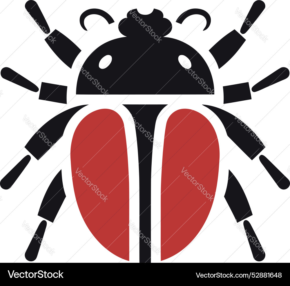 Bug kingdom emblem monarch seal Royalty Free Vector Image
