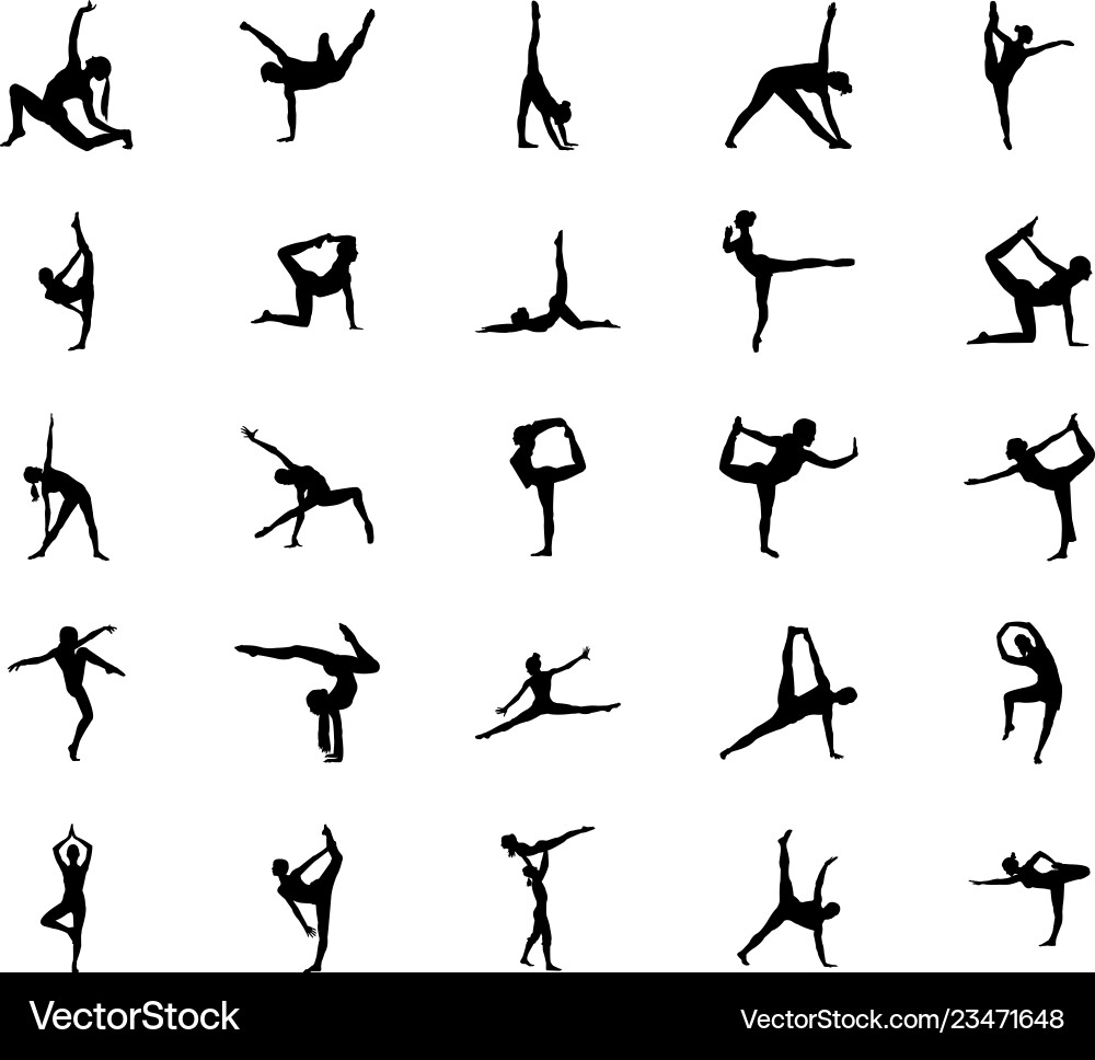 Gymnastics Silhouette Pink & Green Gymnast Restickable Silhouette