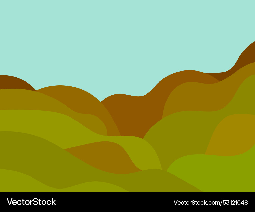 Natural landscape in a minimalistic style plains Vector Image