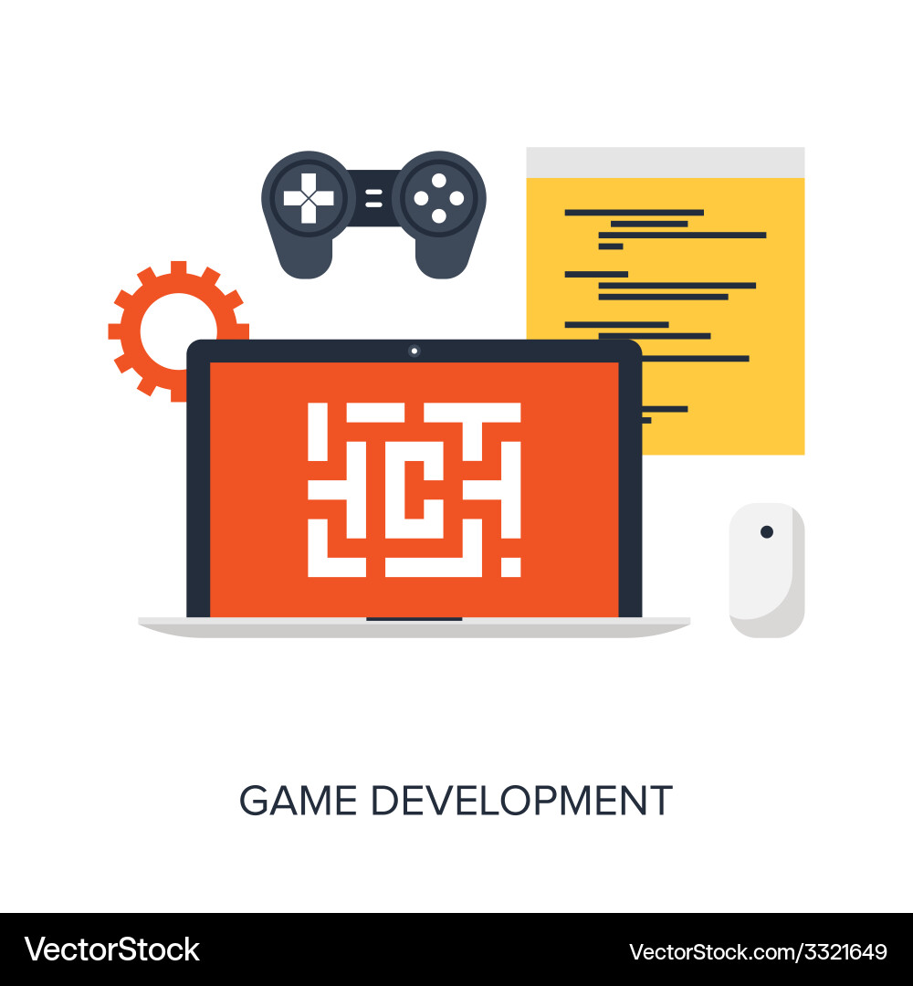 Game development Royalty Free Vector Image - VectorStock